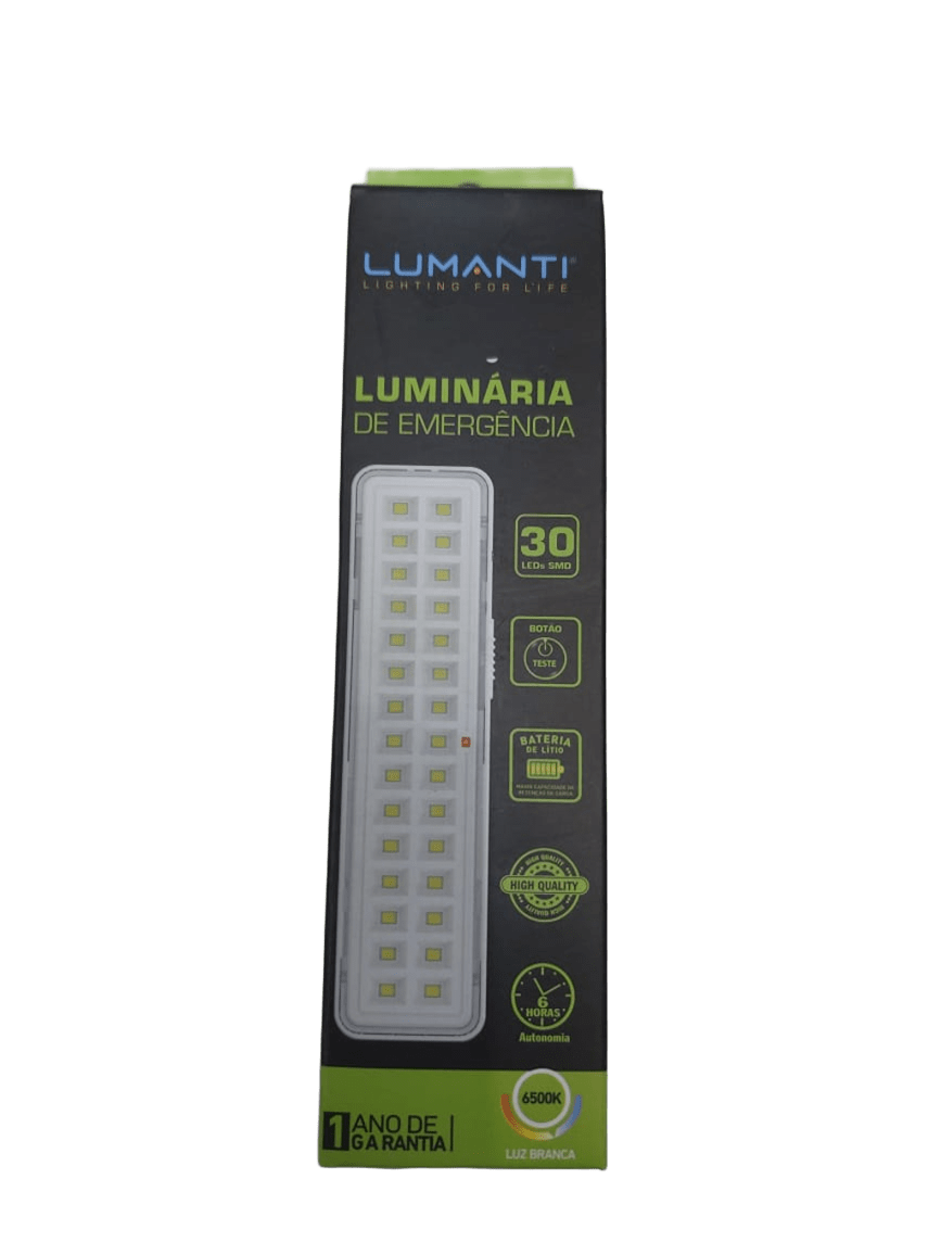 Luminária de emergência - Lumanti 30 Leds SMD